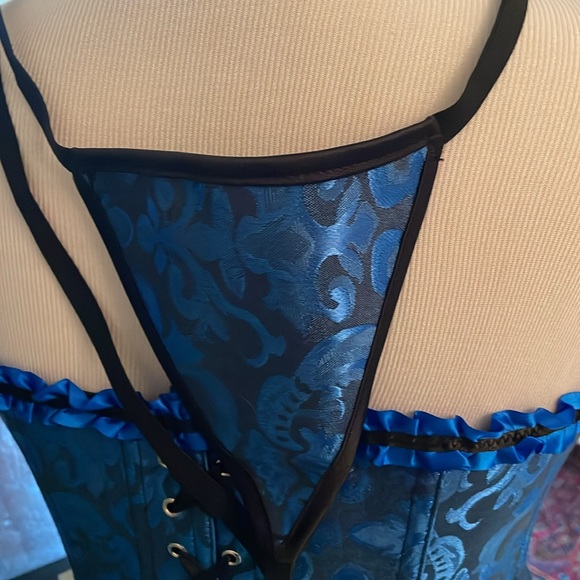 Tops | Royal Blue Bustier With Matching Gstring | Poshmark